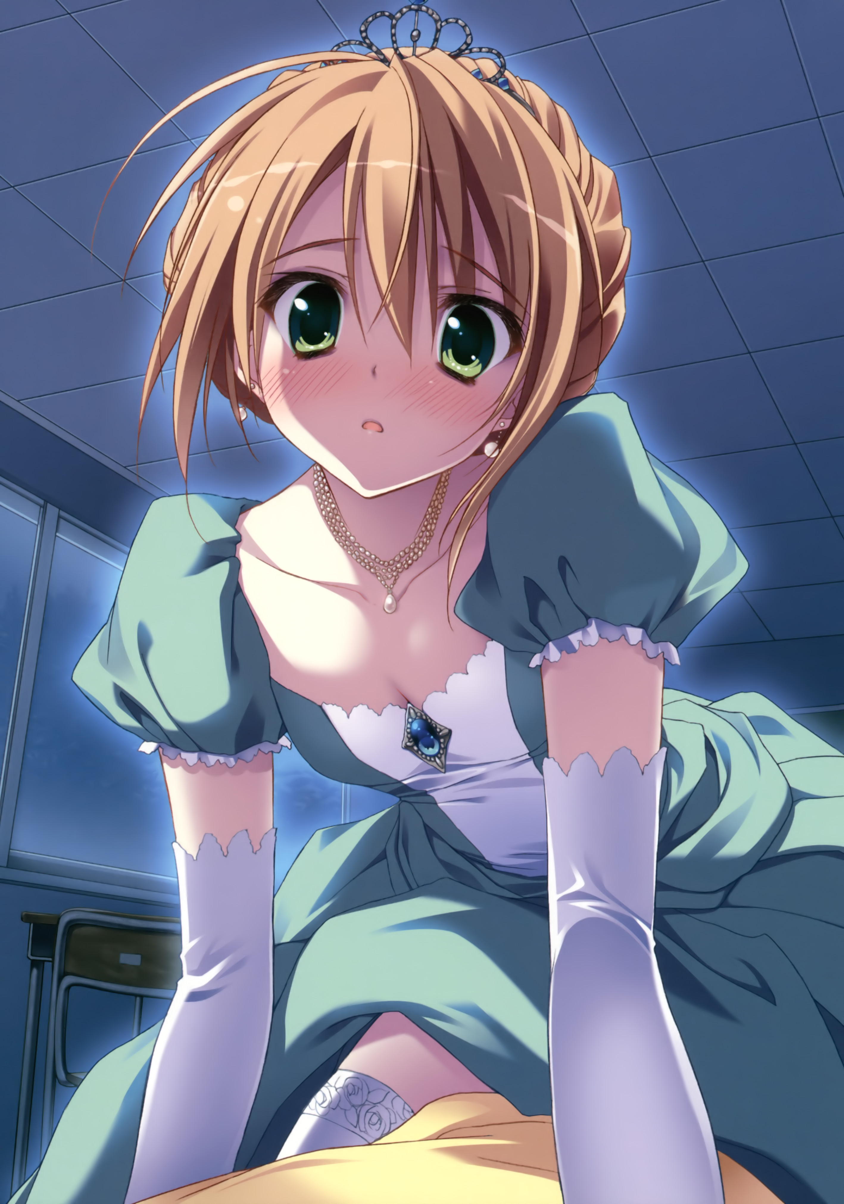 Ryouka Suzuya Original Light Brown Hair Absurdres Highres Scan
